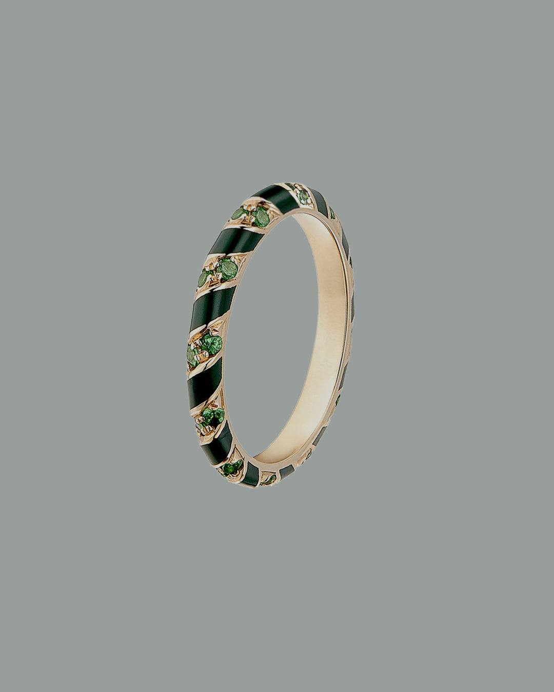 Candy Pave Band in Green – Shihara Lab