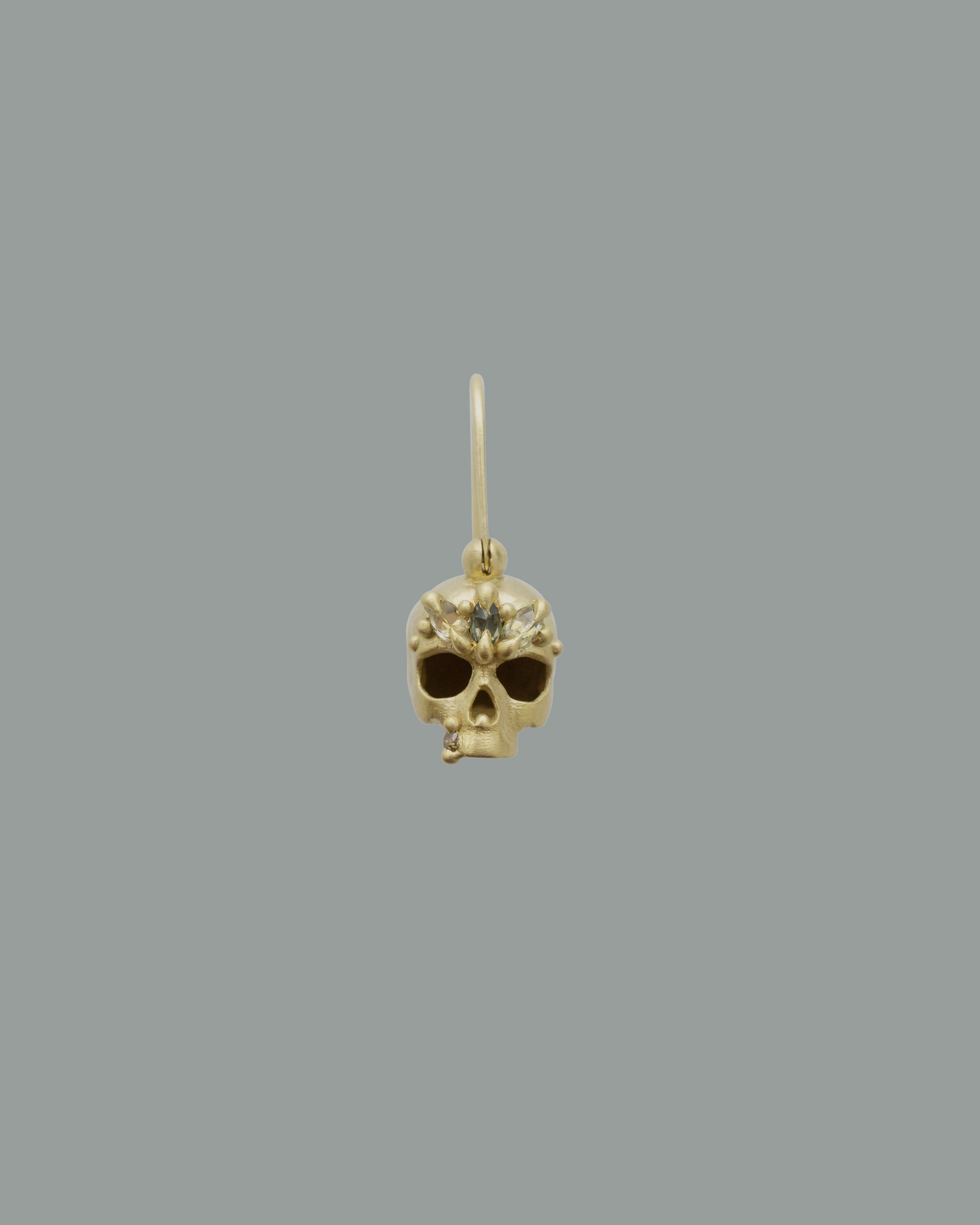 Green Enchanted Skull Safety Pin Pierce – Shihara Lab